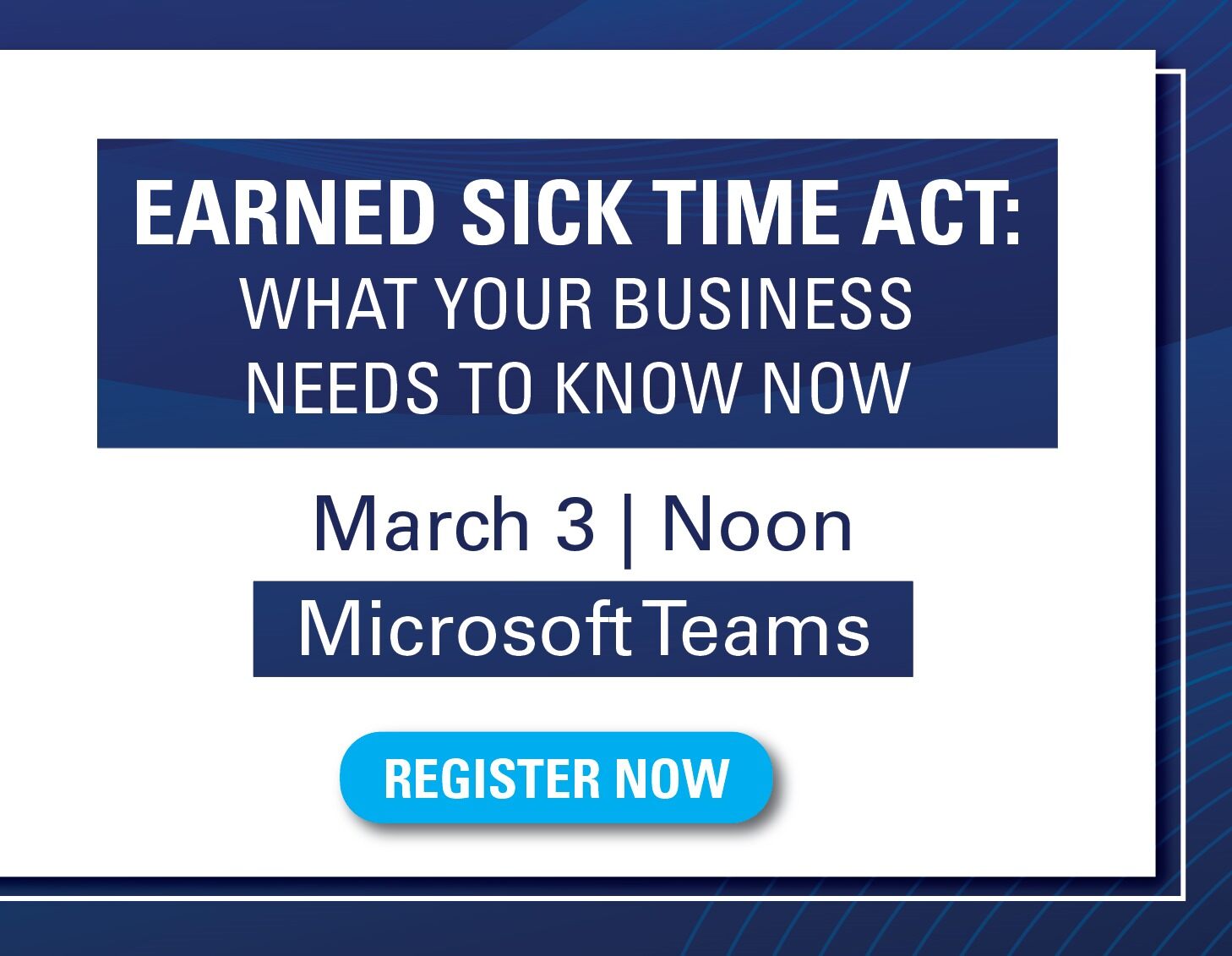 Earned Sick Time Act: What Your Business Needs to Know Now, March 3 ...