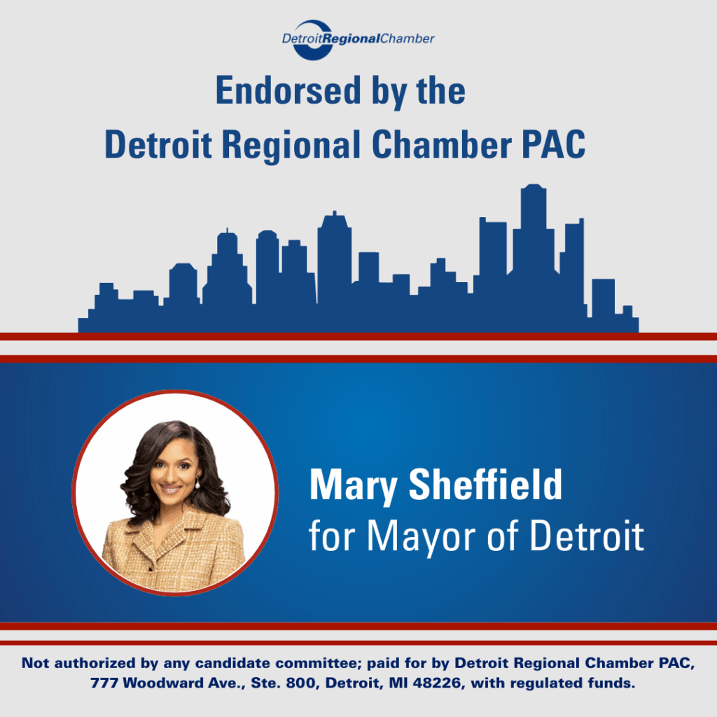 Detroit Regional Chamber PAC Endorses Mary Sheffield for Detroit Mayor ...